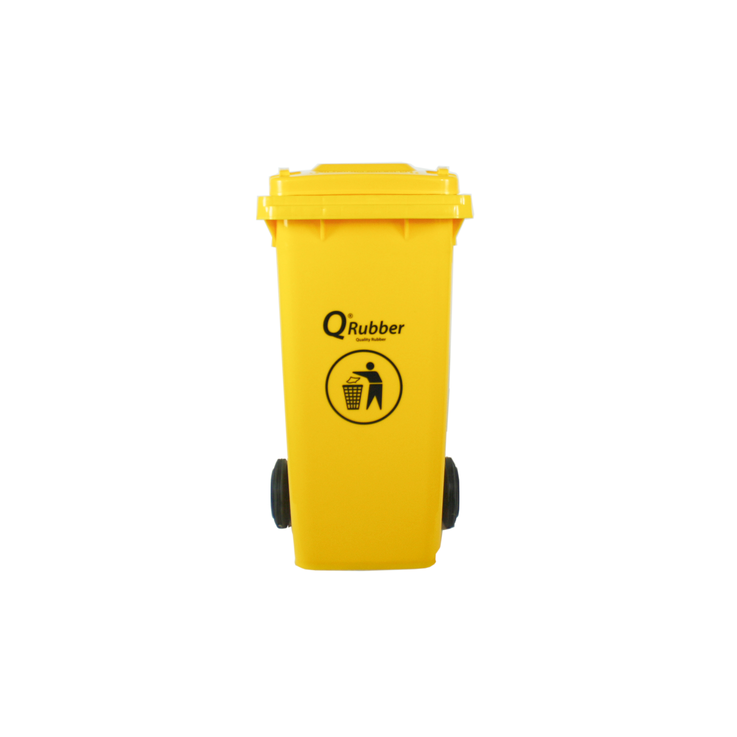 Contenedor amarillo para reciclaje o basura de 120 lts ...